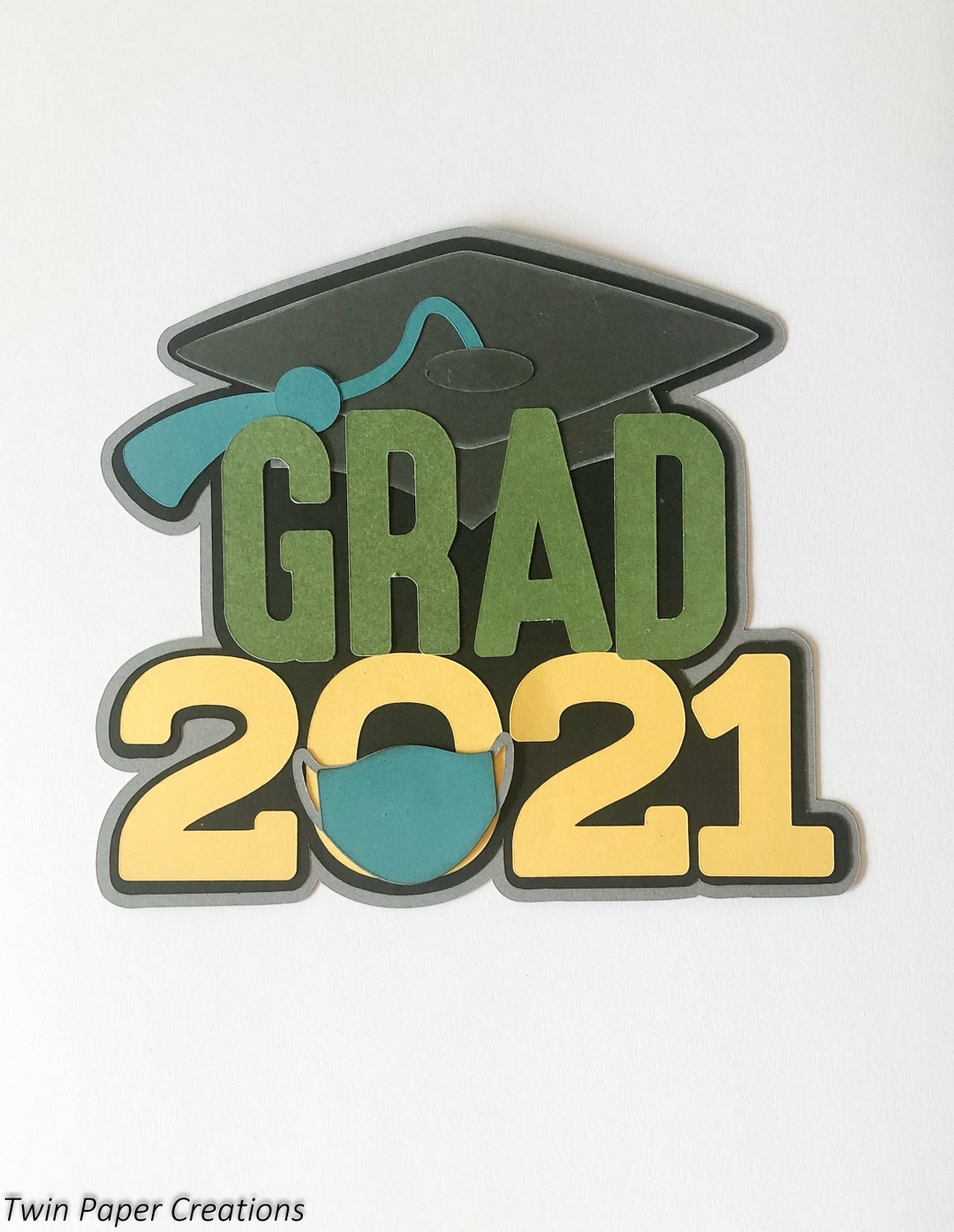 Grad 2021 Title Premade Scrapbook Pages Die Cut - Etsy