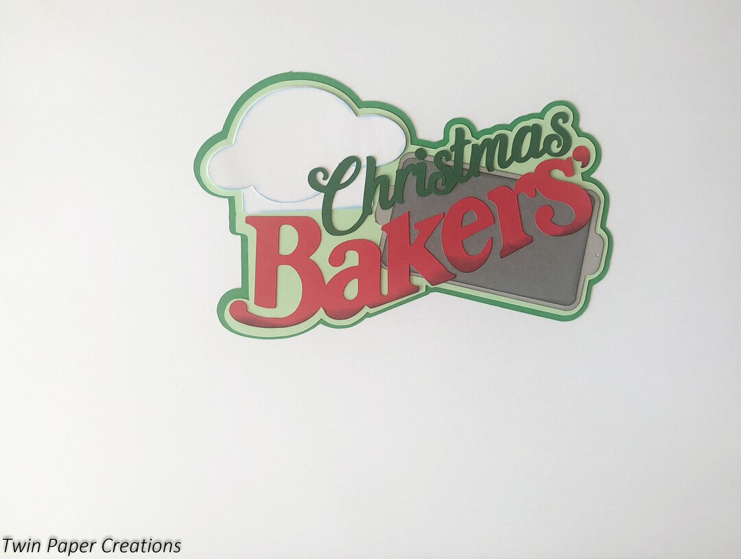 Christmas Bakers' Title Premade Scrapbook Pages Die Cut - Etsy