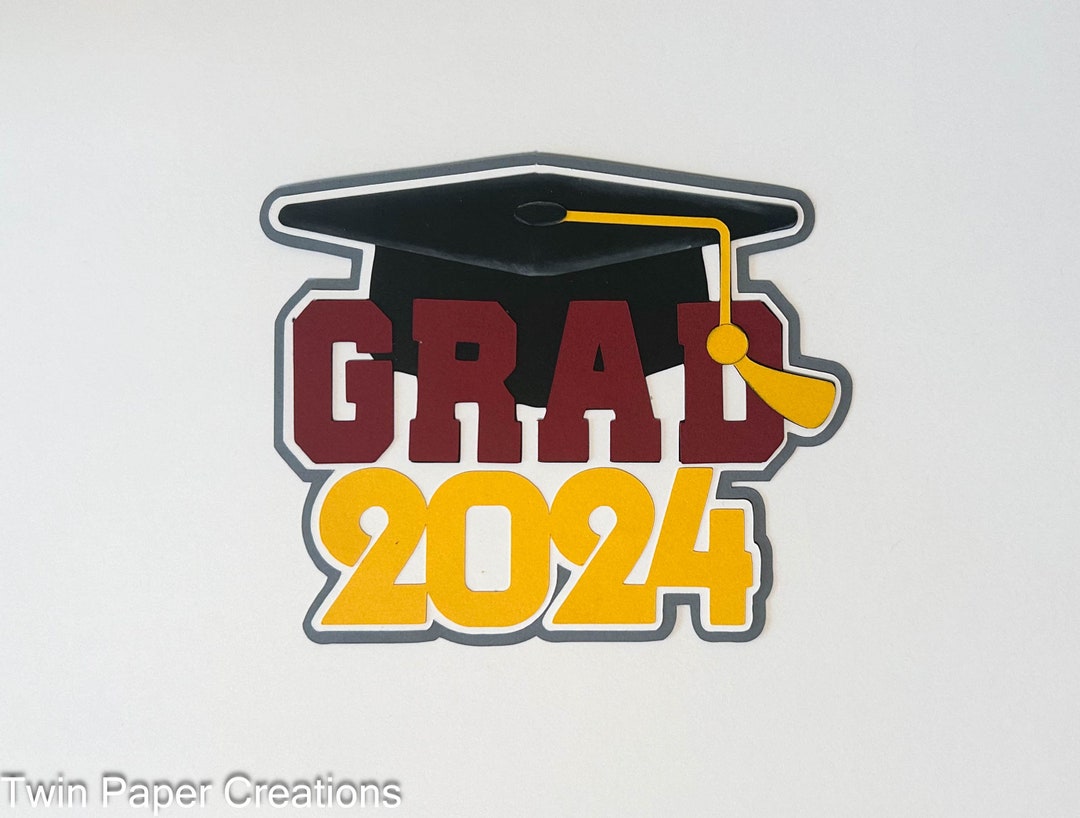 Grad 2024 Title Premade Scrapbook Pages Die Cut - Etsy