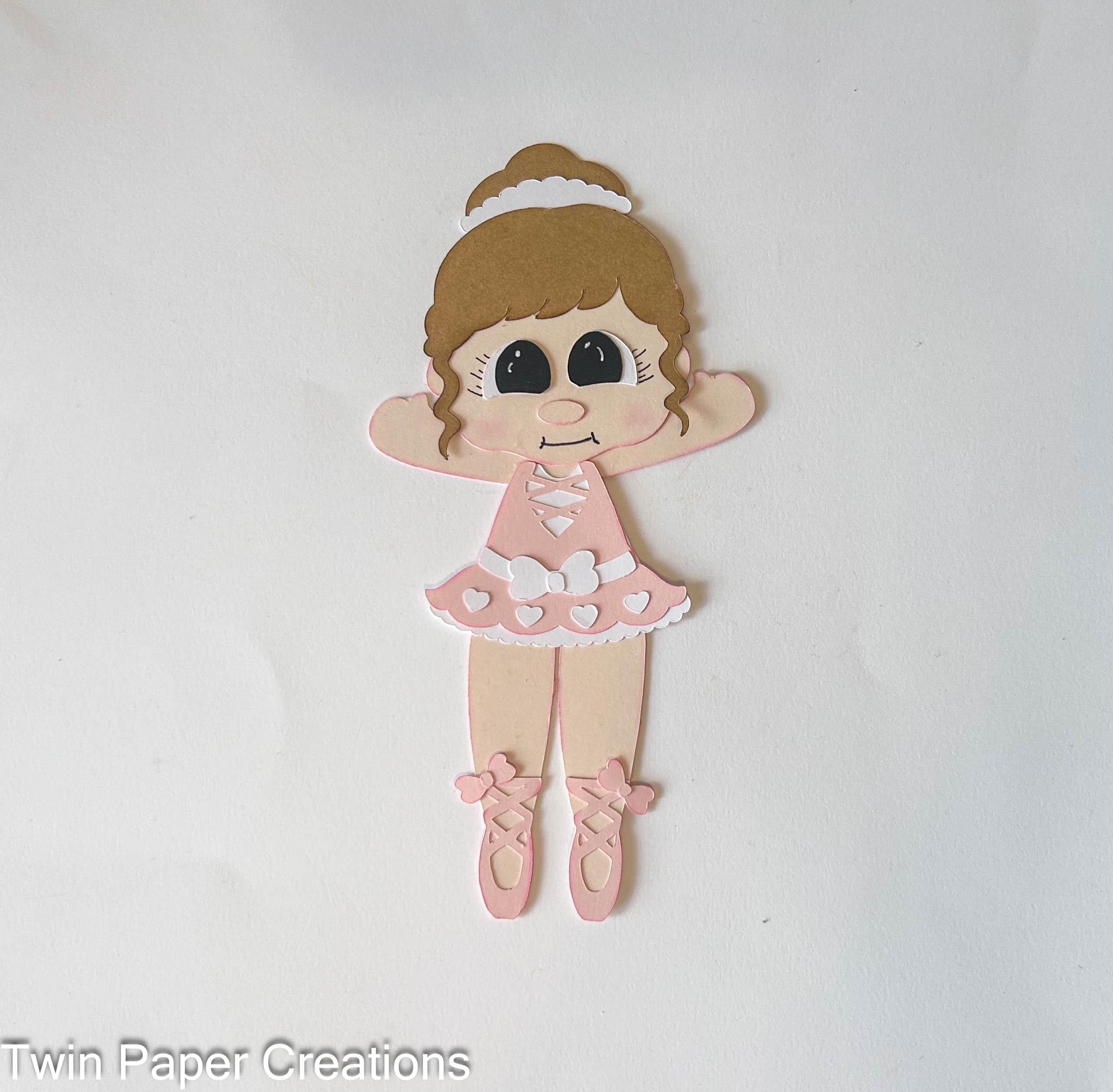 Ballerina Girl Remade Scrapbook Pages Die Cut - Etsy