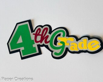 Back to School Title Premade Scrapbook Pages Die Cut - Etsy