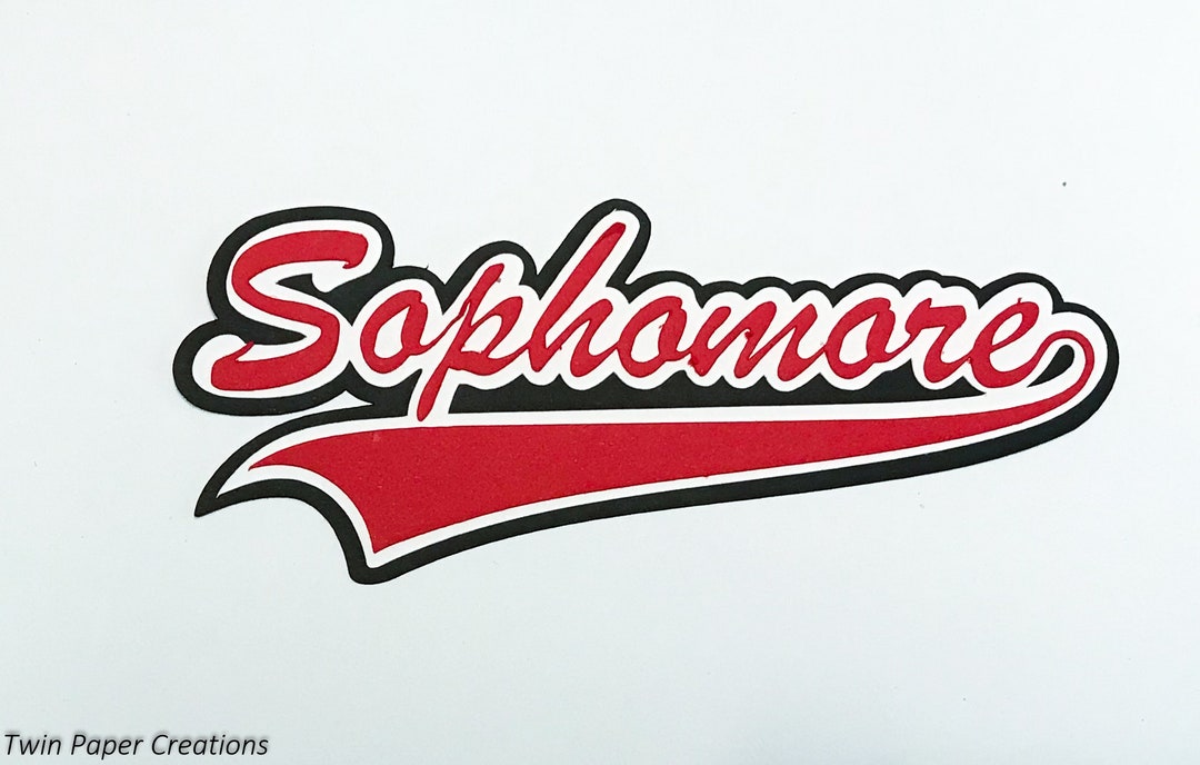 Sophmore Title Premade Scrapbook Pages Die Cut - Etsy