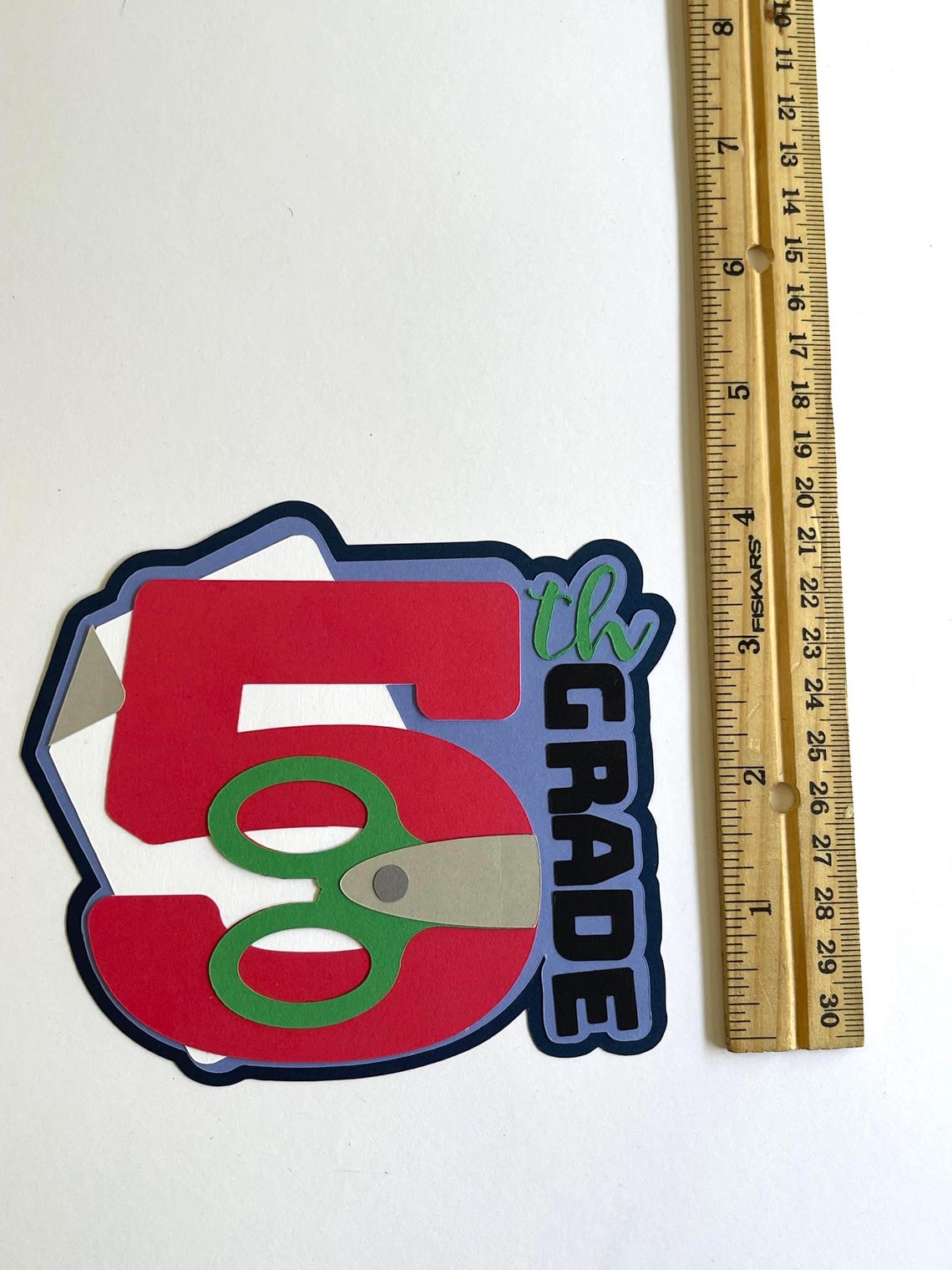Fifth Grade Title Premade Scrapbook Pages Die Cut - Etsy