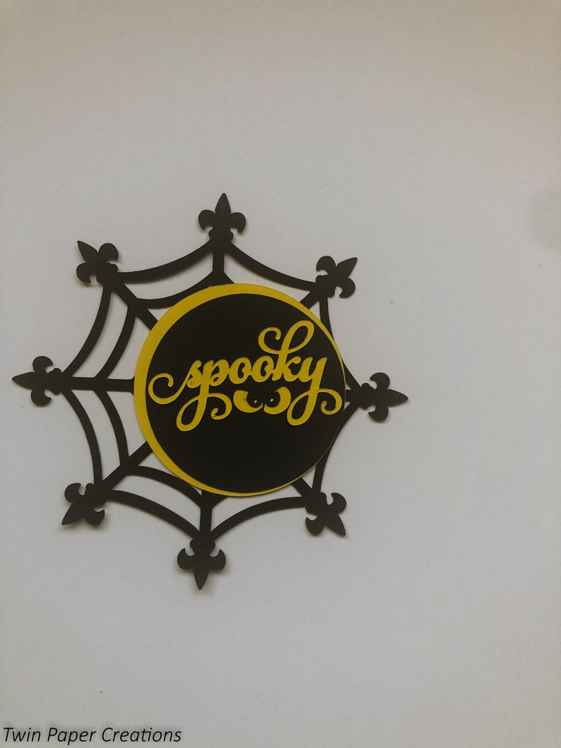 Spooky Spider Web Premade Scrapbook Pages Die Cut - Etsy