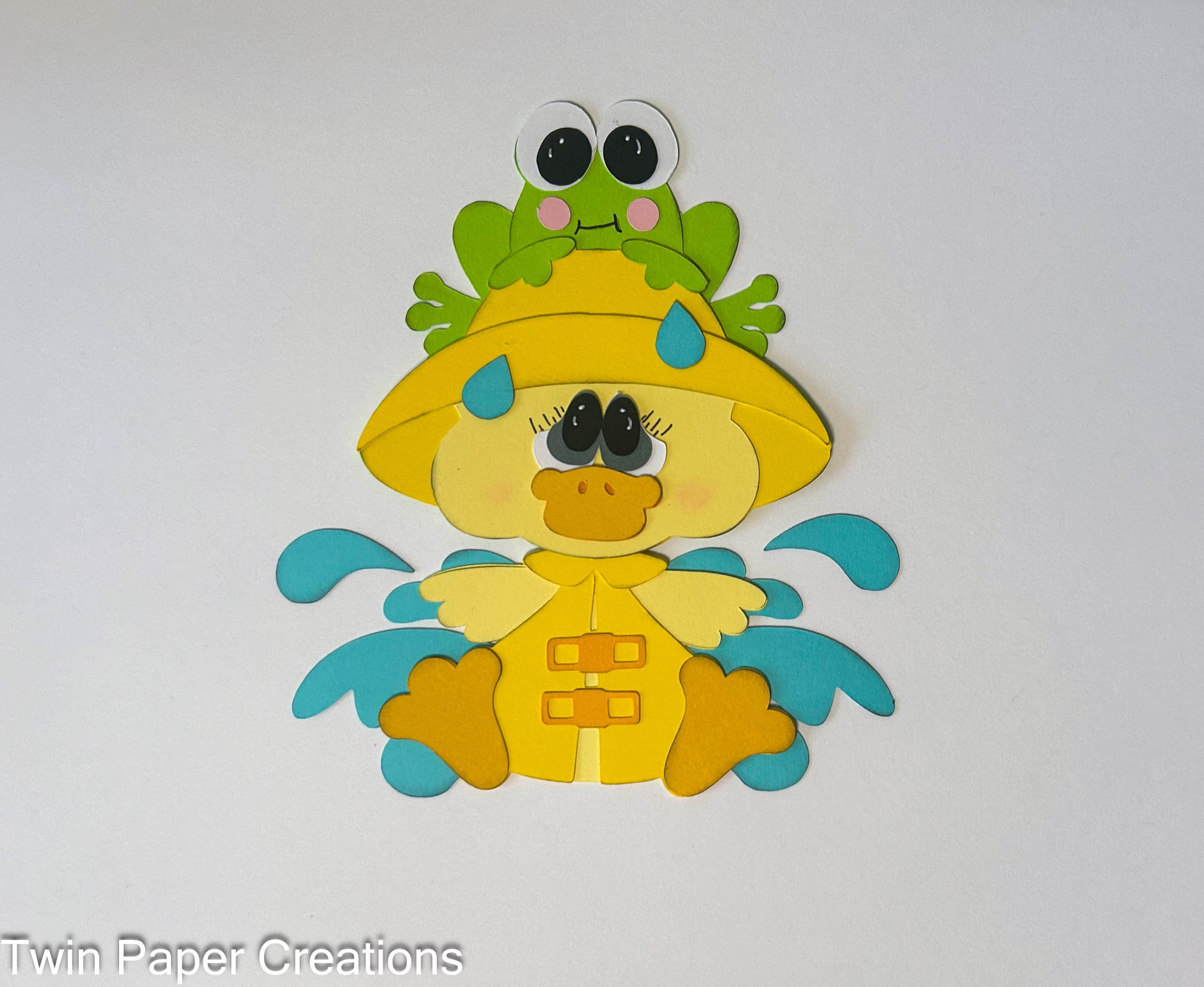 Rainy Days Duck Premade Scrapbook Pages Die Cut - Etsy