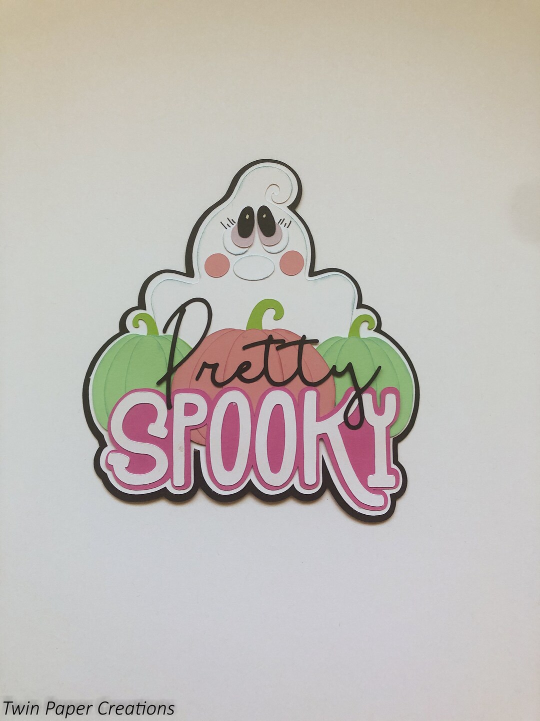 Pretty Spooky Title Premade Scrapbook Pages Die Cut - Etsy