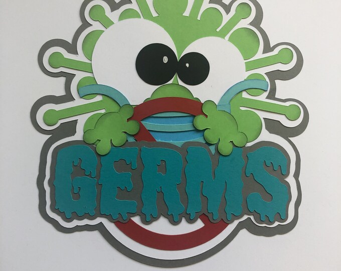 Germs Title Premade Scrapbook Pages Die Cut - Etsy