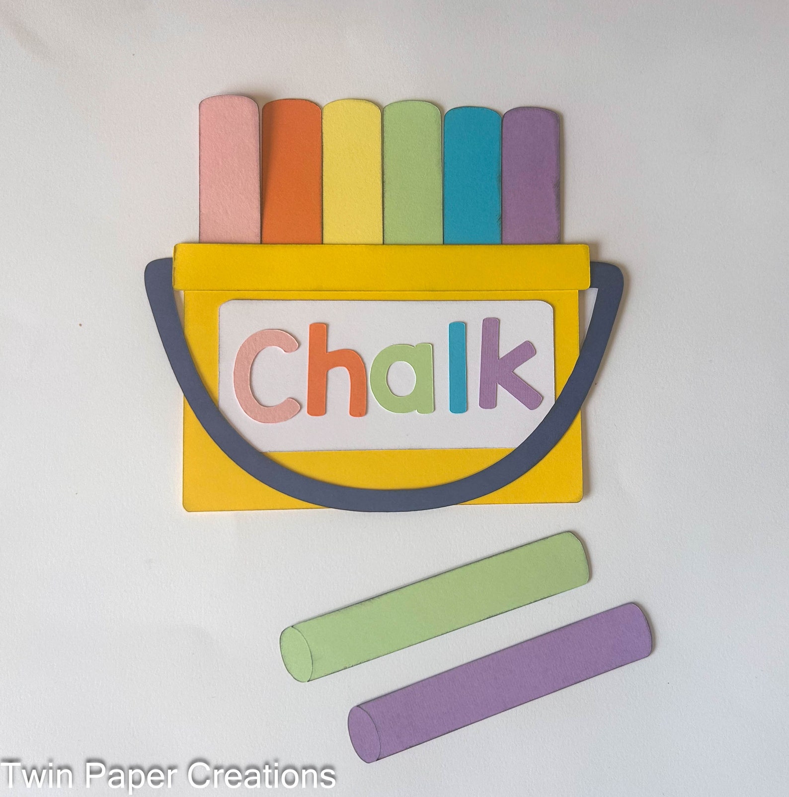 Chalk Title Set Premade Scrapbook Pages Die Cut - Etsy