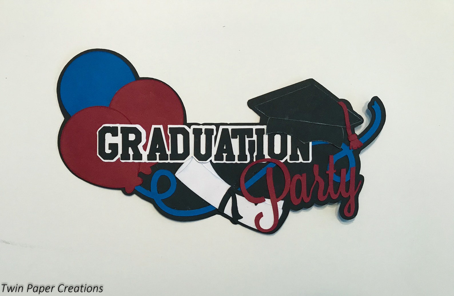 Graduation Party Title Premade Scrapbook Pages Die Cut - Etsy