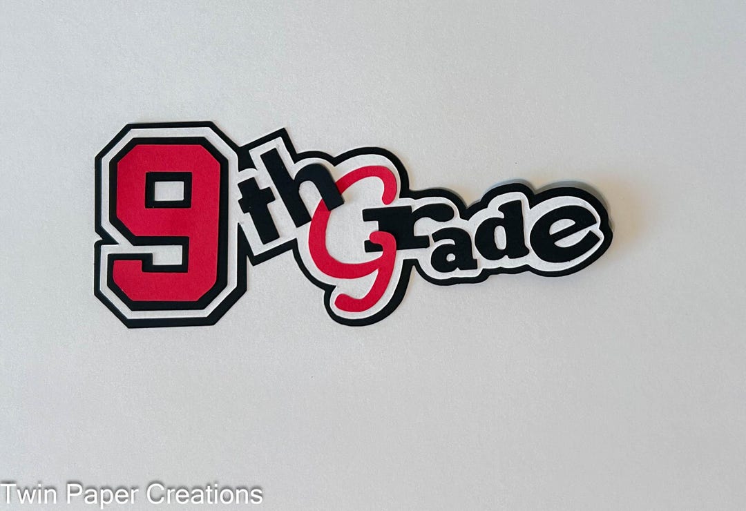 9th Grade Title Premade Scrapbook Pages Die Cut - Etsy