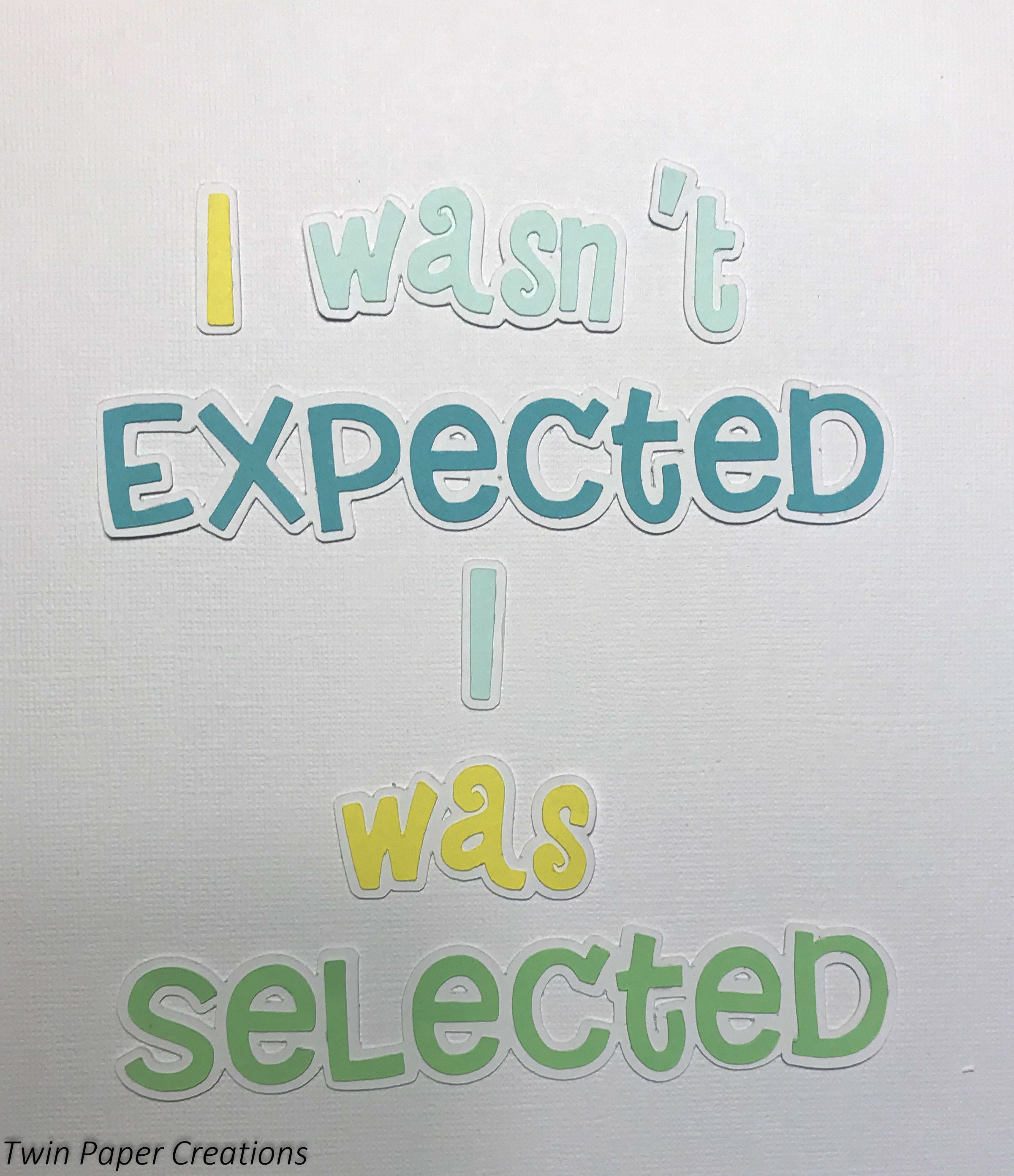 I Wasn't Expected I Was Selected Adoption Title Premade Scrapbook Pages ...