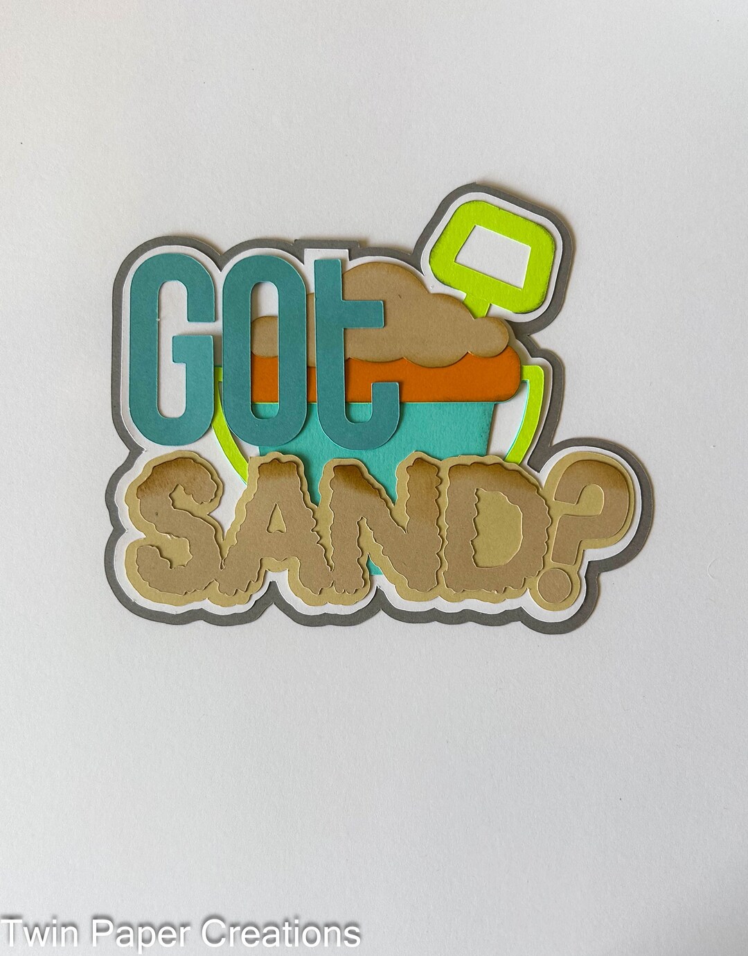 Got Sand Title Premade Scrapbook Pages Die Cut - Etsy