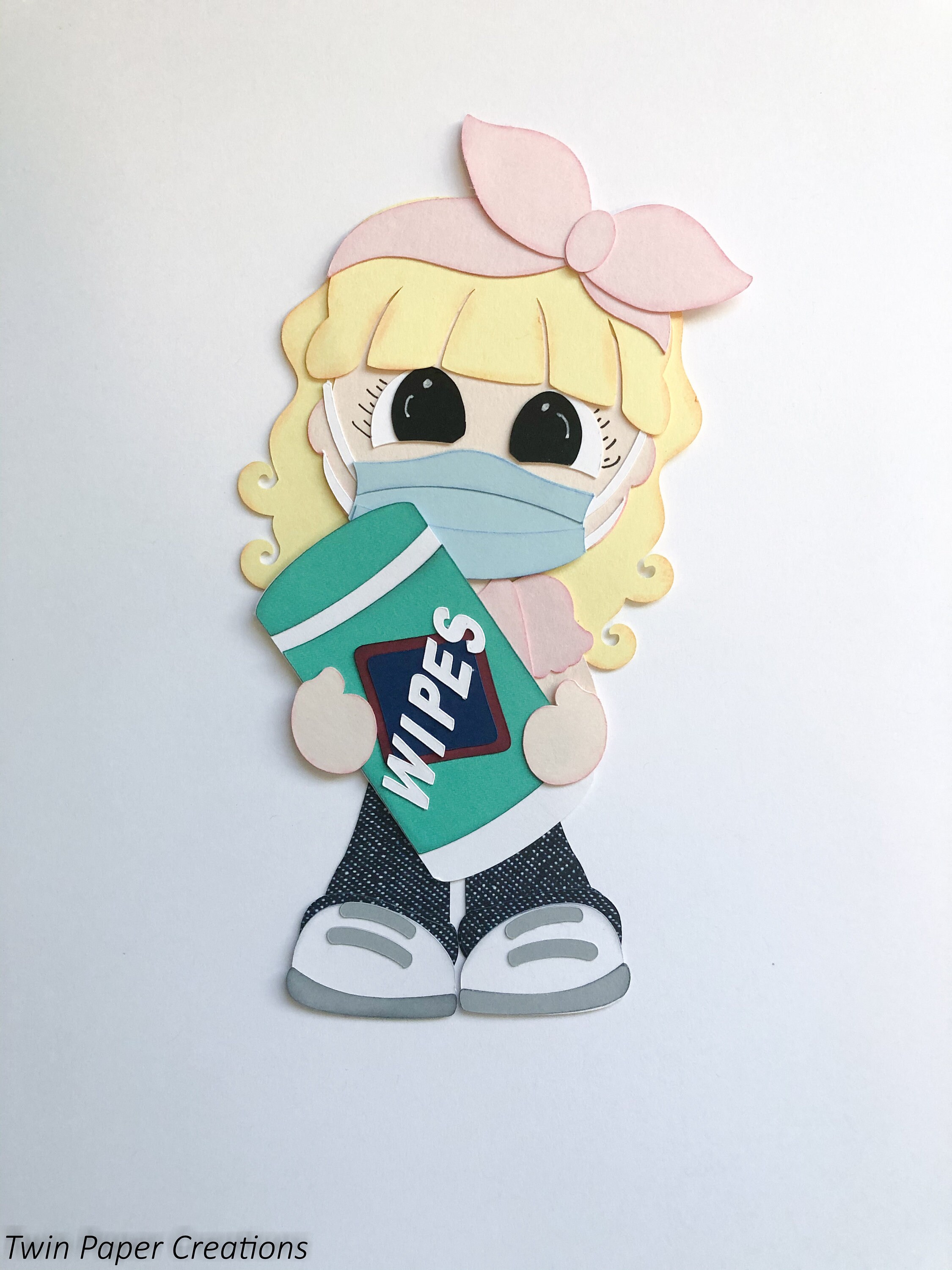 Pandemic Girl Premade Scrapbook Pages Die Cut - Etsy