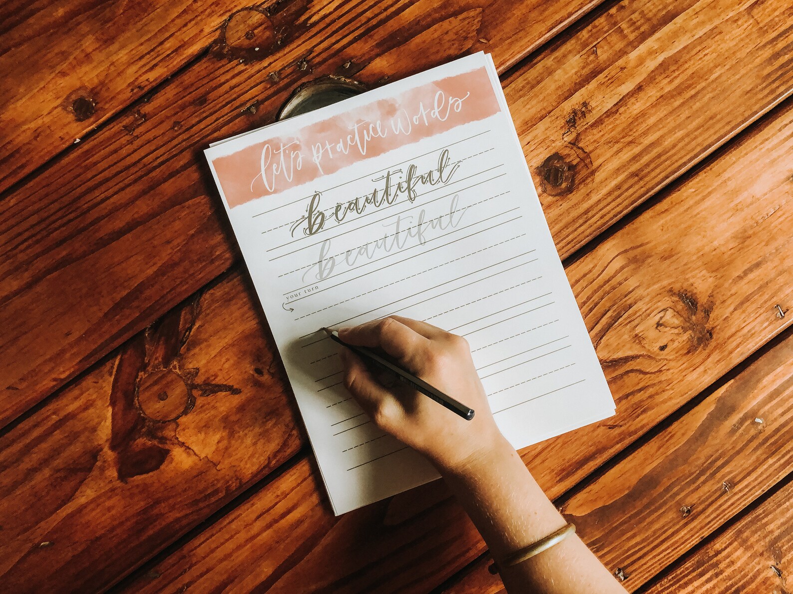 Digital Hand Lettering Workbook for Beginners Modern - Etsy