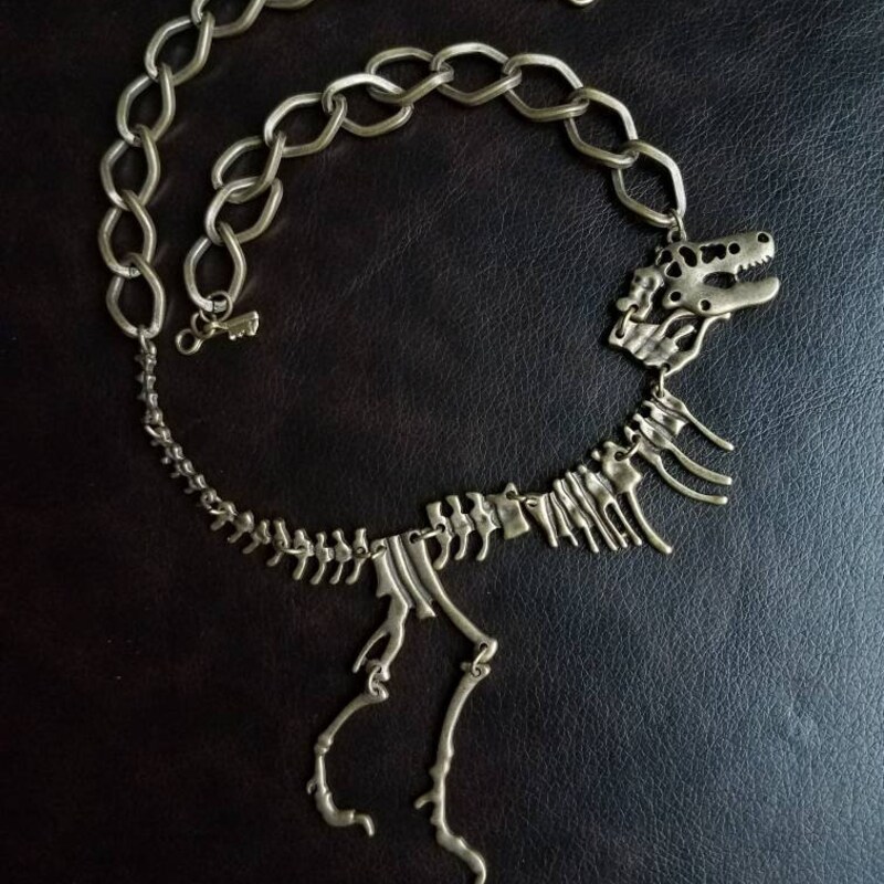 Dinosaur Necklace - Etsy