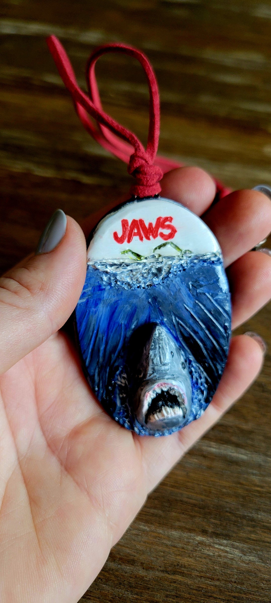 Jaws Pendant - Etsy