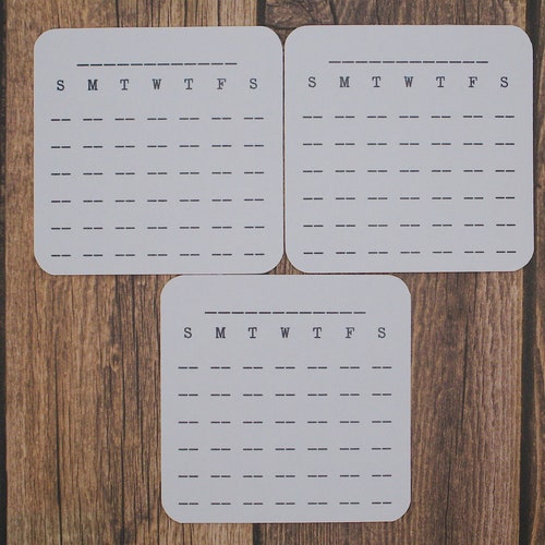 Two Page Calendar Stickers for Planners and Journals 2023 - Etsy