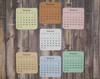 Mini Calendar - Etsy