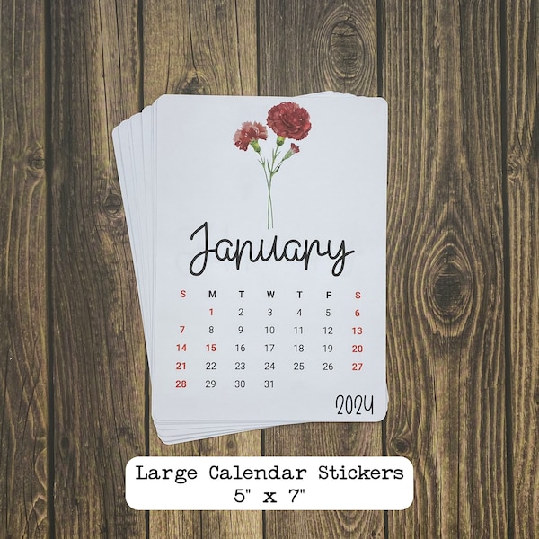 Month Stickers 2025 - Etsy