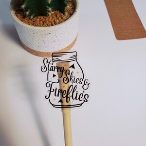 Fireflies Sticker | for Computers, Journals, Phones | Clear Transparent ...