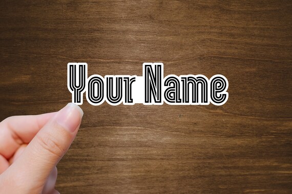 Custom Name Sticker Build Your Own Name Sticker | Etsy