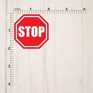 Stop Sign Vinyl Sticker Die Cut, Glossy, Vinyl 2 Sticker - Etsy