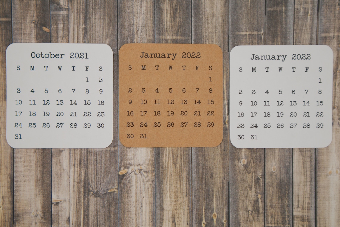 Mini Calendar Stickers Start With Any Month in 2022 9 - Etsy