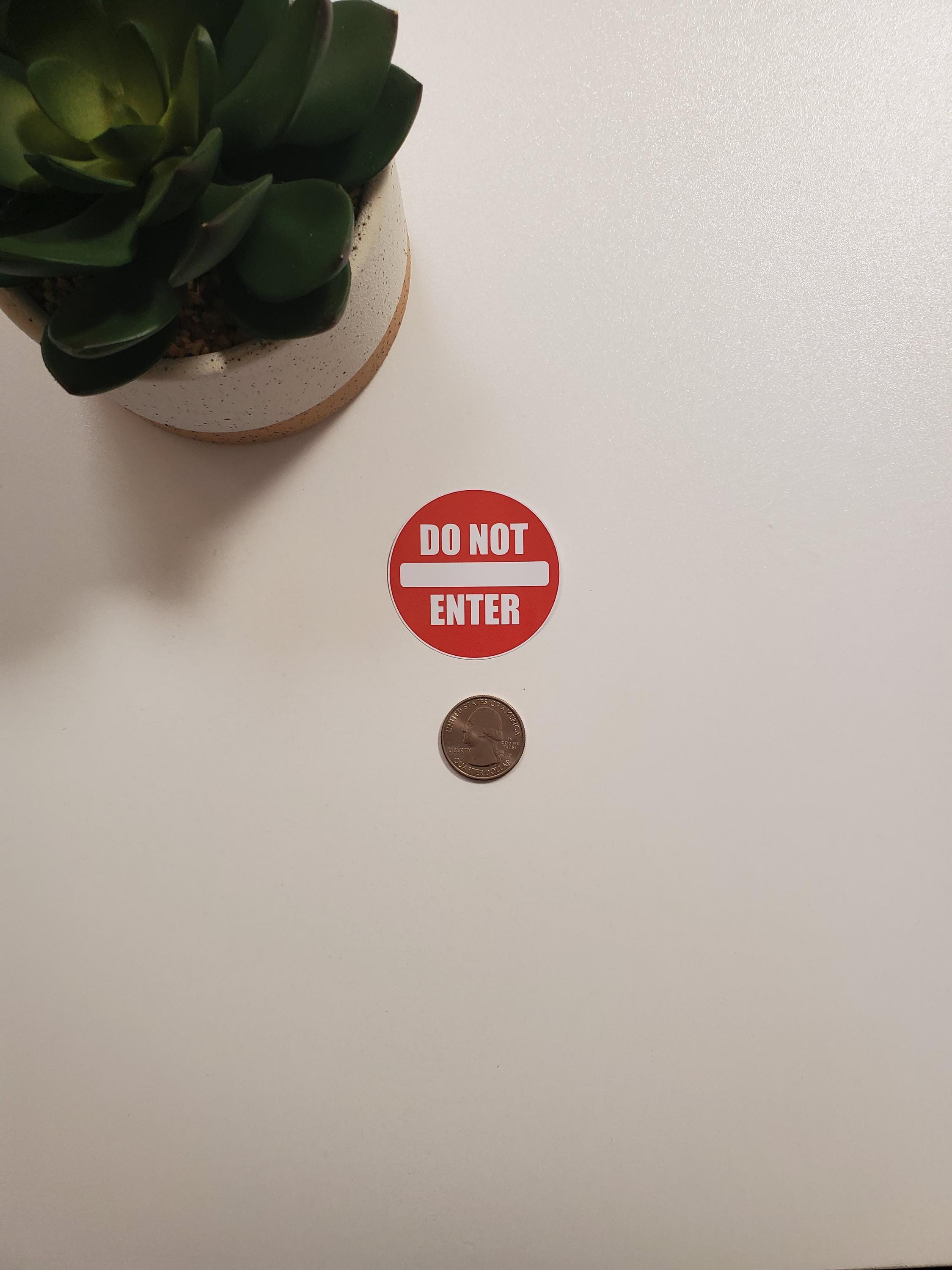 Do Not Enter Vinyl Sticker | Die Cut, Glossy, Vinyl | 2" Sticker - Etsy