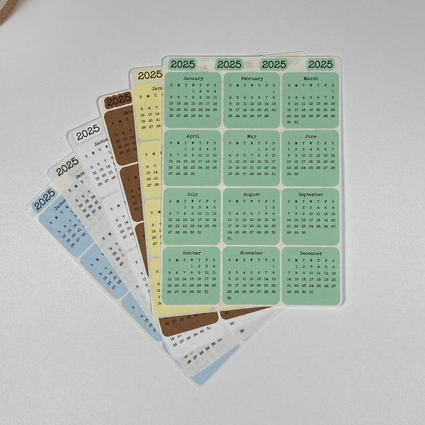 Waterproof Calendars - Etsy