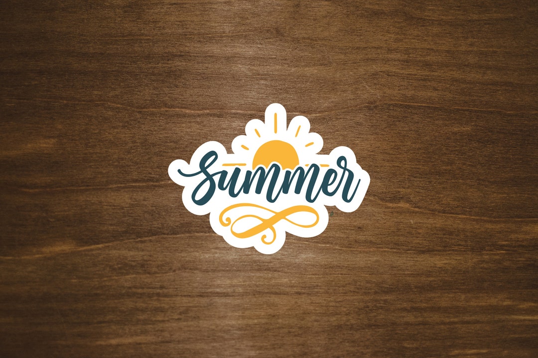 Summer Sun Sticker | Die Cut, Glossy, Vinyl | 3" Sticker - Etsy