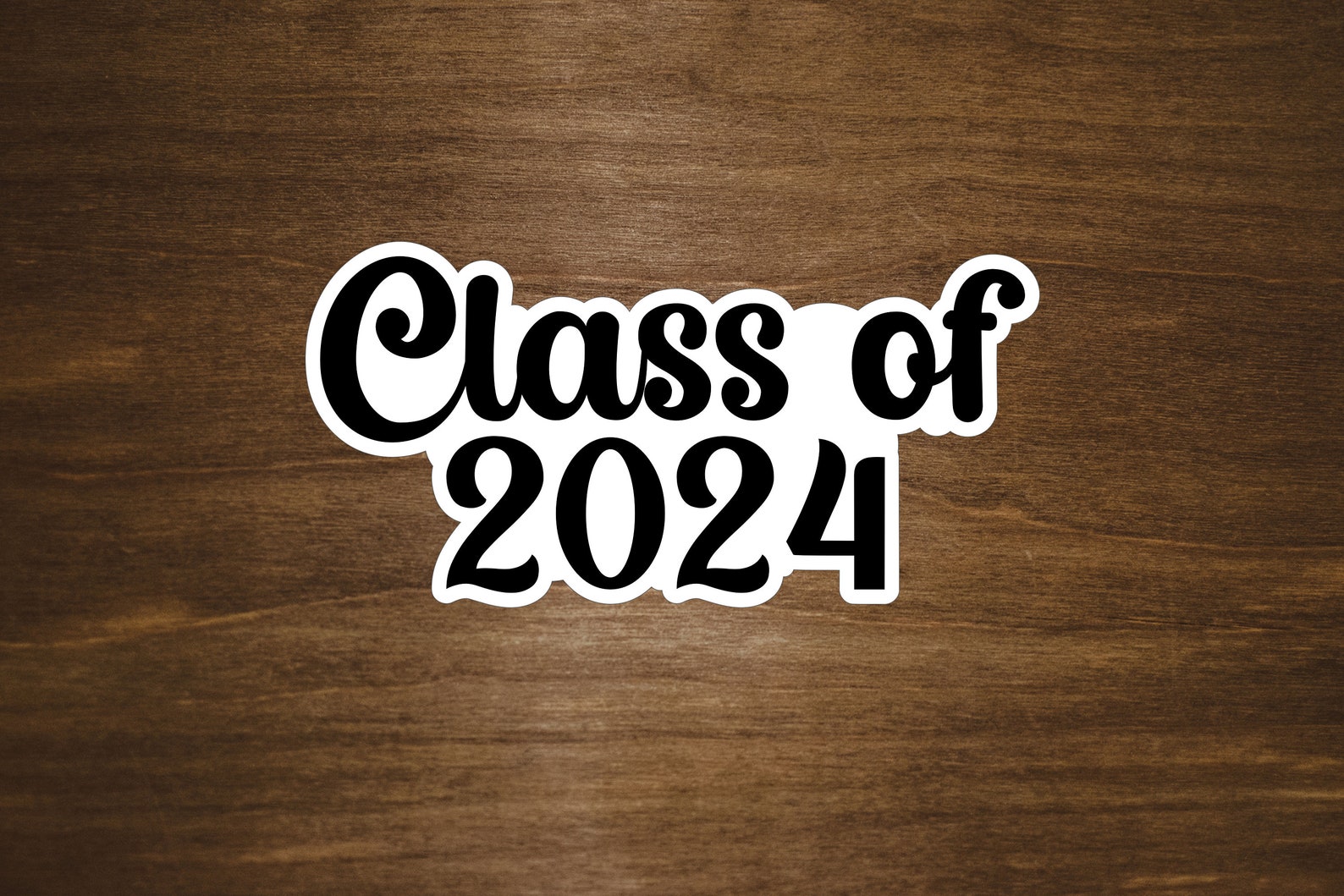 Class of 2024 Sticker Choose a Color Kiss Cut Sticker - Etsy