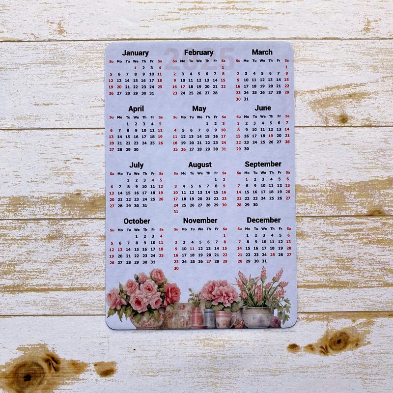 Flower Calendar - Etsy