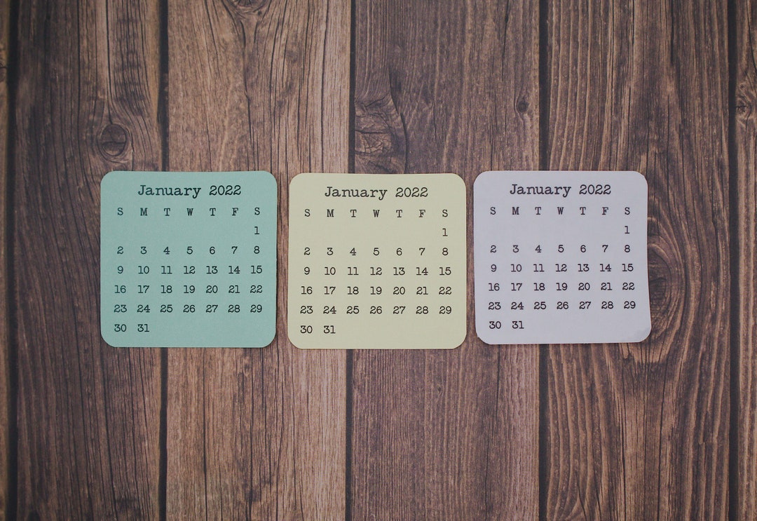 Mini Calendar Stickers Start With Any Month in 2023 9 - Etsy