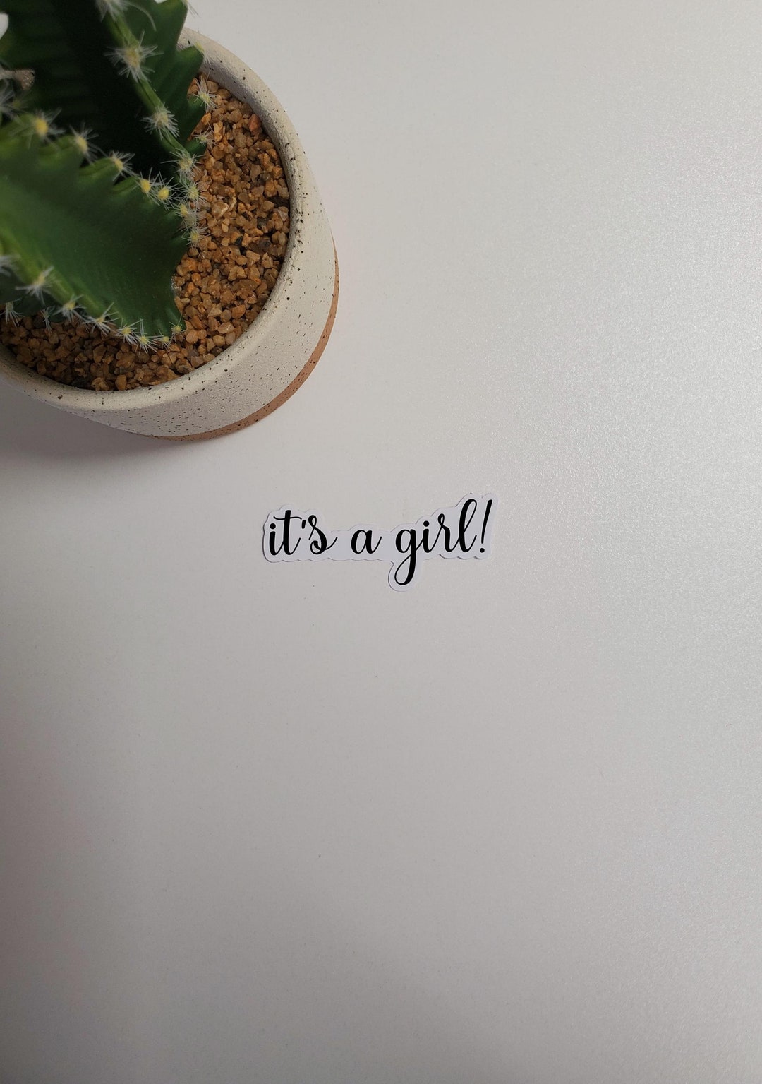 It's a Girl Sticker, Baby Shower Stickers, Gender Reveal Stickers ...