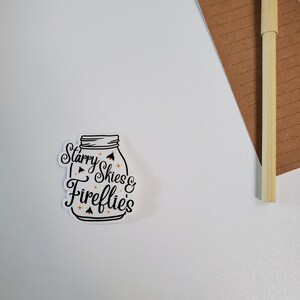 Fireflies Sticker | for Computers, Journals, Phones | Clear Transparent ...