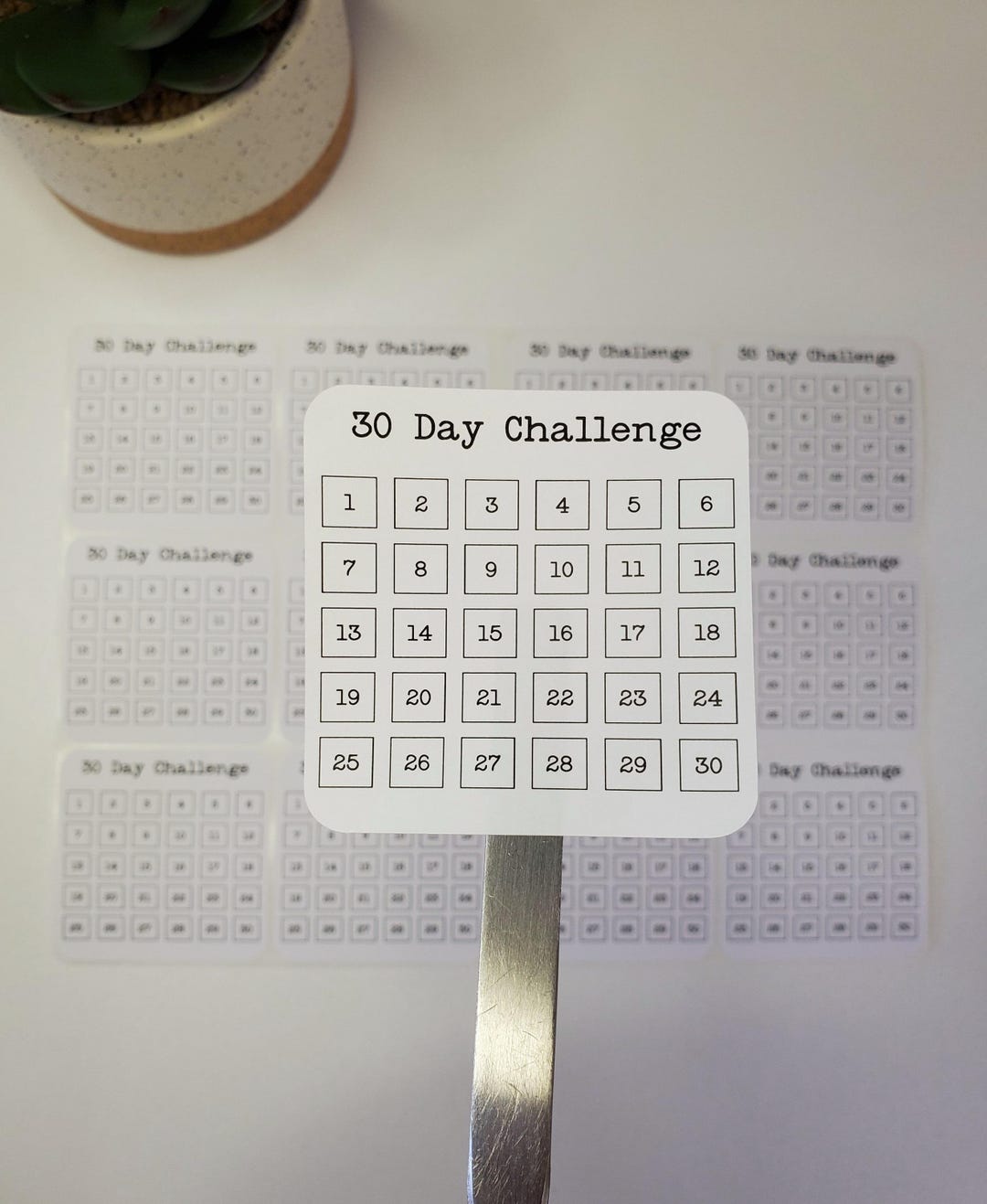 30 Day Challenge Stickers for Planners, Journals, and Notebooks | Kiss ...