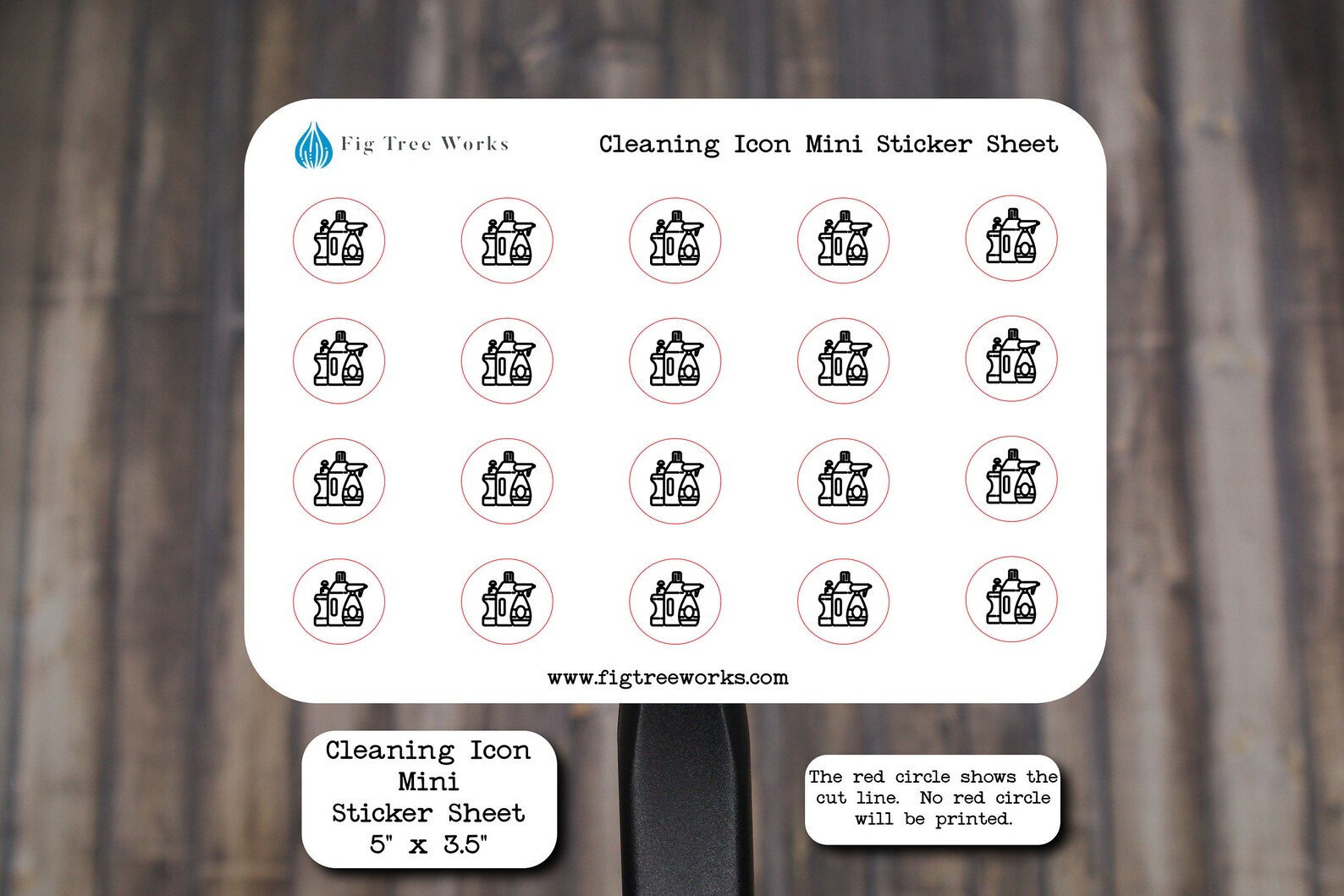 Cleaning Icon Mini Sticker Sheet for Planners Journals and - Etsy