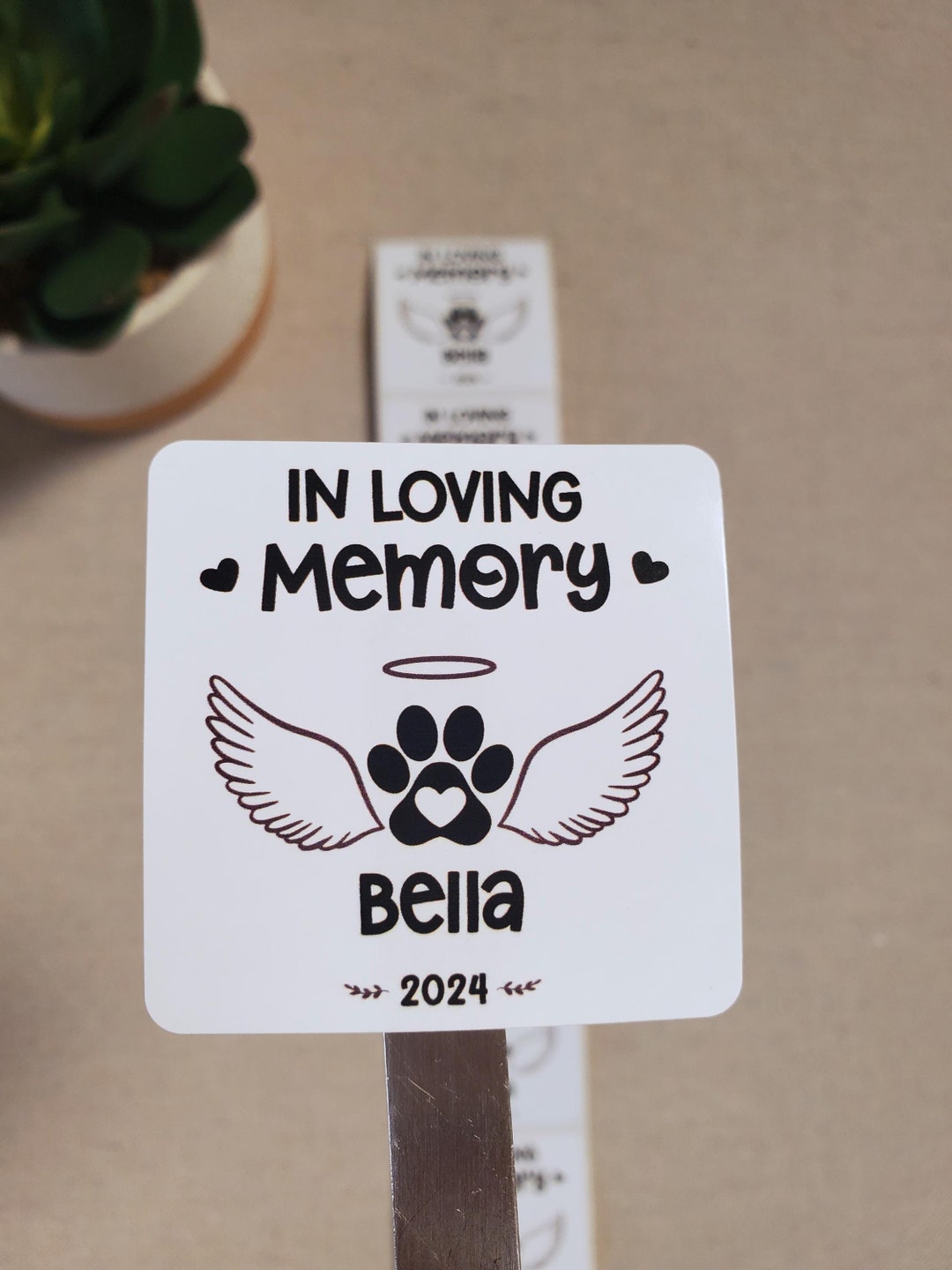 Dog Memorial Custom Stickers | Pet Loss in Loving Memory | Celebration ...