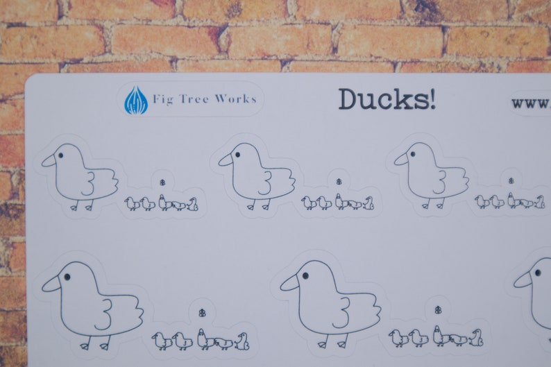 Duck Planner Stickers Distracted Duckling Sticker Sheet - Etsy