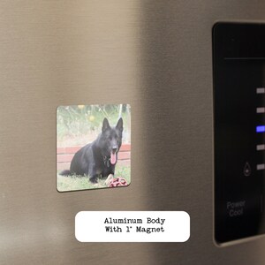 Custom Photo Magnet Collage Set of 4 Magnets Aluminum Photo Magnets ...