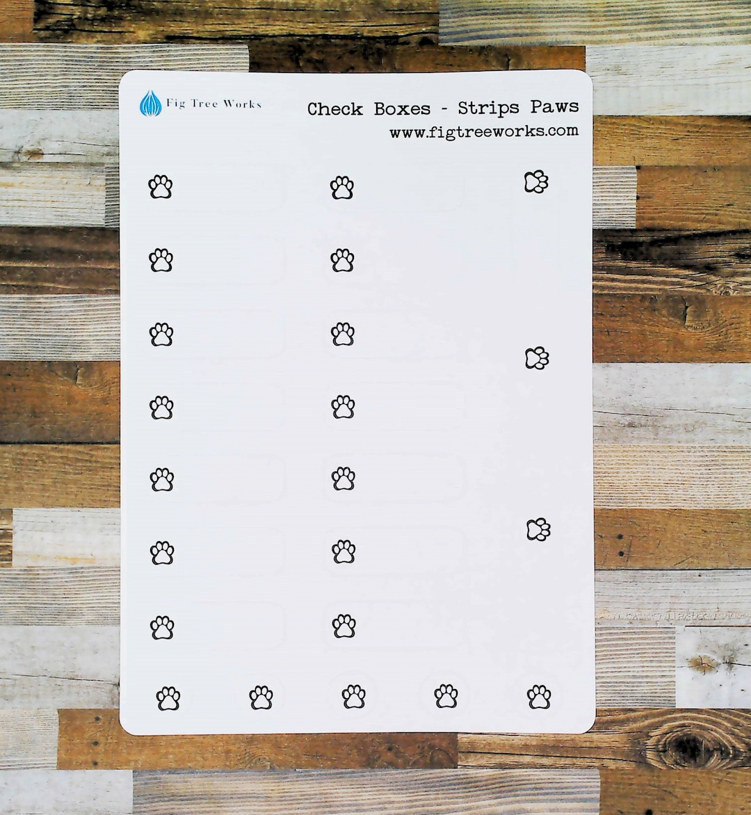 Strips Paw Checklist Stickers for Planners, Journals, and Notebooks ...