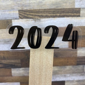 2024 or 2025 Year Clear Vinyl Sticker Planner Sticker for Journals ...