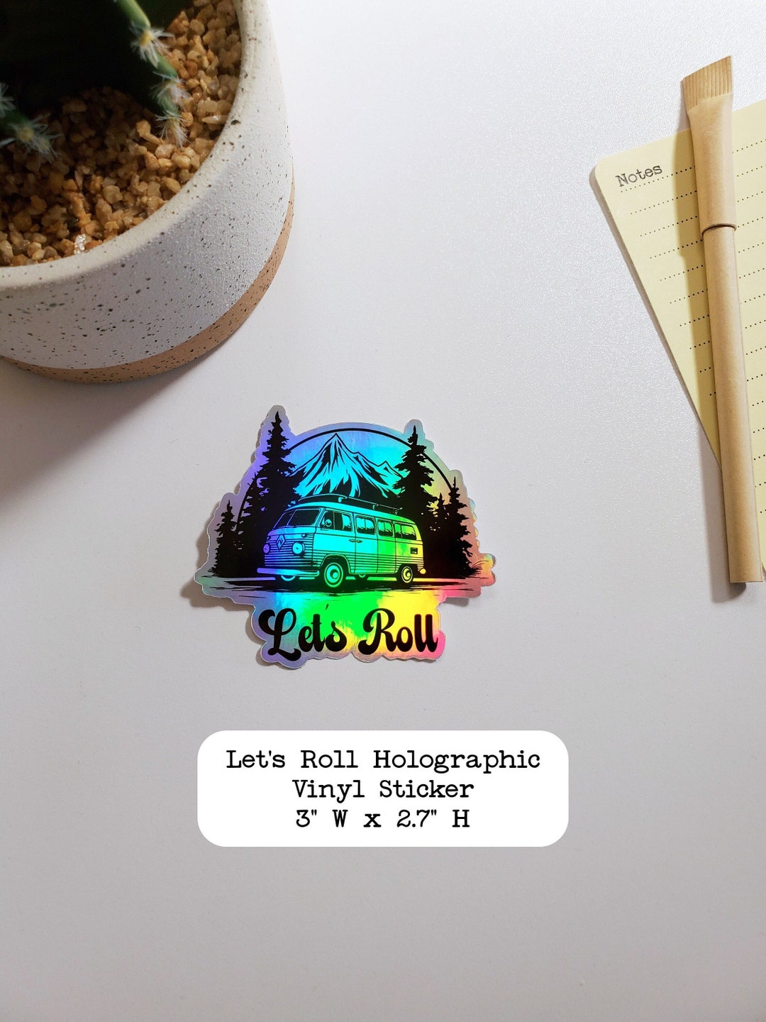 Let's Roll Sticker | Summer, Camping, Vacation Stickers | for Computers ...