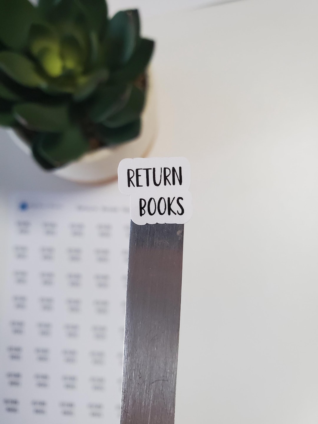 Return Books Text Stickers, Library Return Books Reminder Stickers for ...