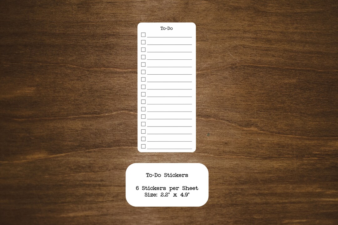 To Do List Stickers | Small Note Stickers for Planners, Journals, and ...