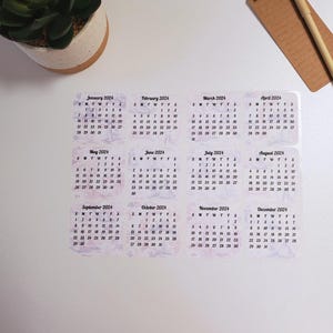 Mini Calendar Stickers Toile French for Planners and Journals | Monthly ...