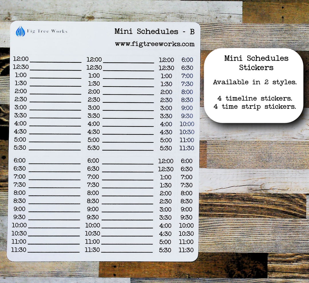 Mini Schedules Planner Stickers | Vertical Schedule | Planner and ...