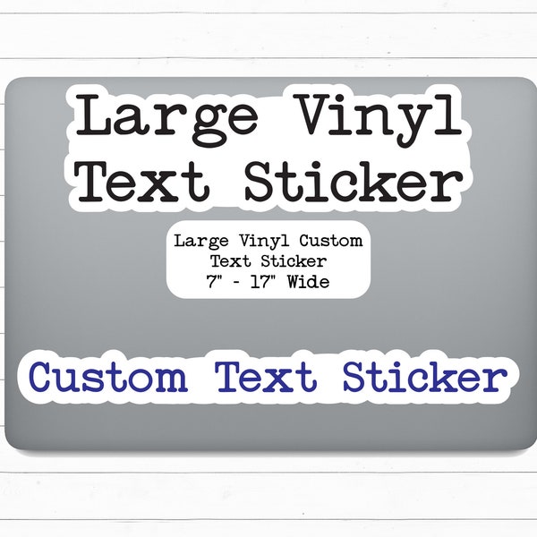 Large Custom Sticker - Etsy
