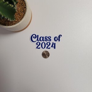 Class of 2024 Sticker Choose a Color Contour Cut, Glossy Vinyl - Etsy