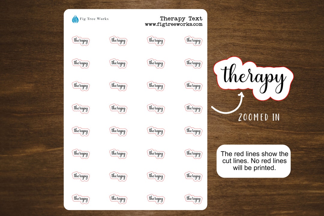 Therapy Text Stickers for Planners, Journals, and Notebooks Mini ...